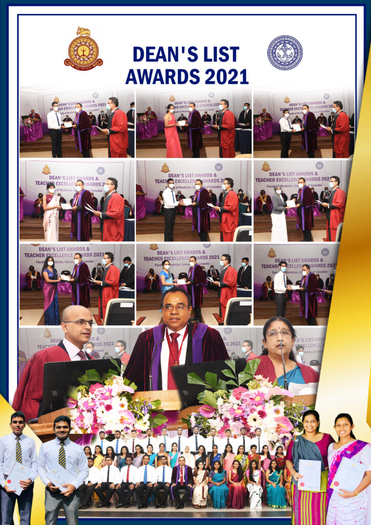 Deans List Awards, as awarded in the year 2021 | FOM