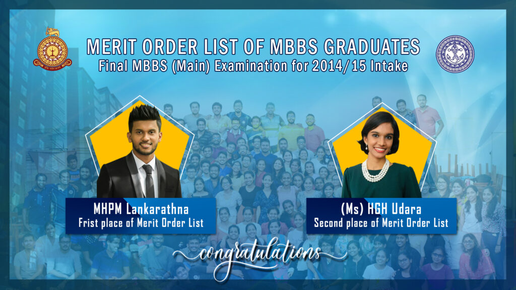 MERIT ORDER LIST OF MBBS GRADUATES – 2022 | FOM