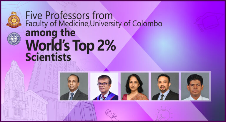Five Professors from Faculty of Medicine, University of Colombo, among ...